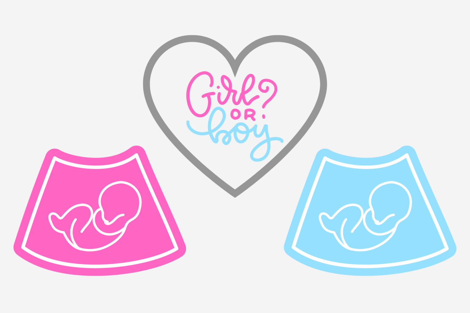 2D Gender Reveal Scans | Love at First Scan | Ultrasounds